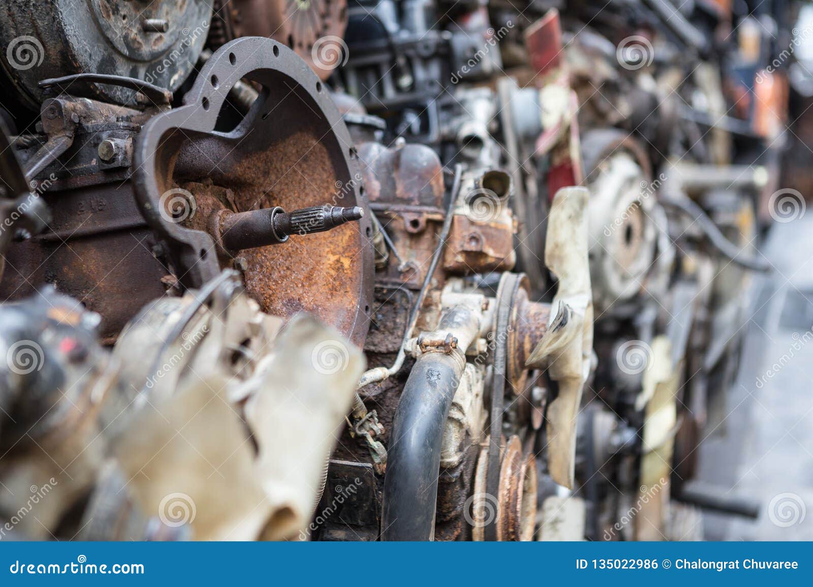 Old engines of the car stock photo. Image of metal, grease - 135022986