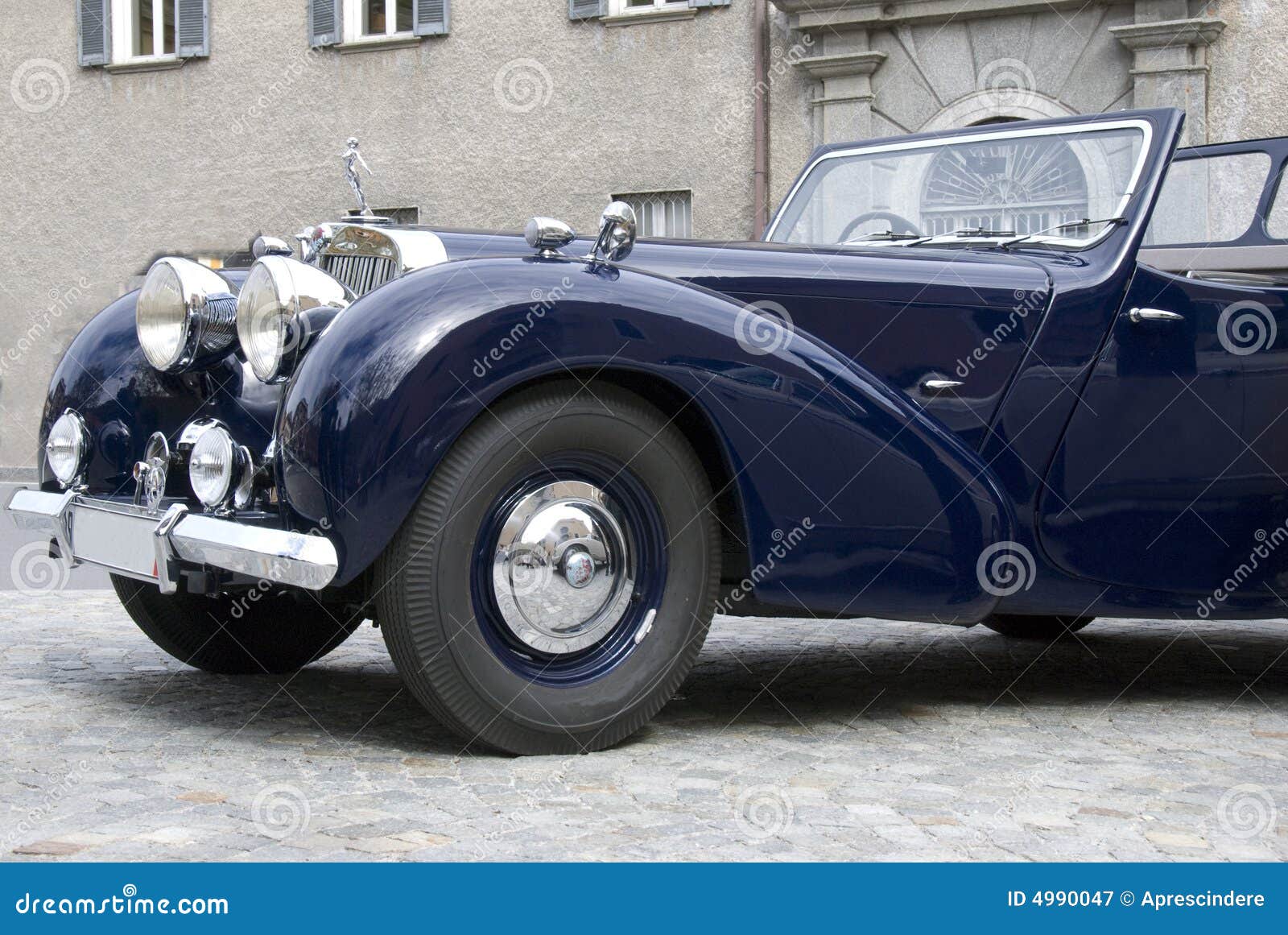 Old english car stock image. Image of luxurious, chrome - 4990047