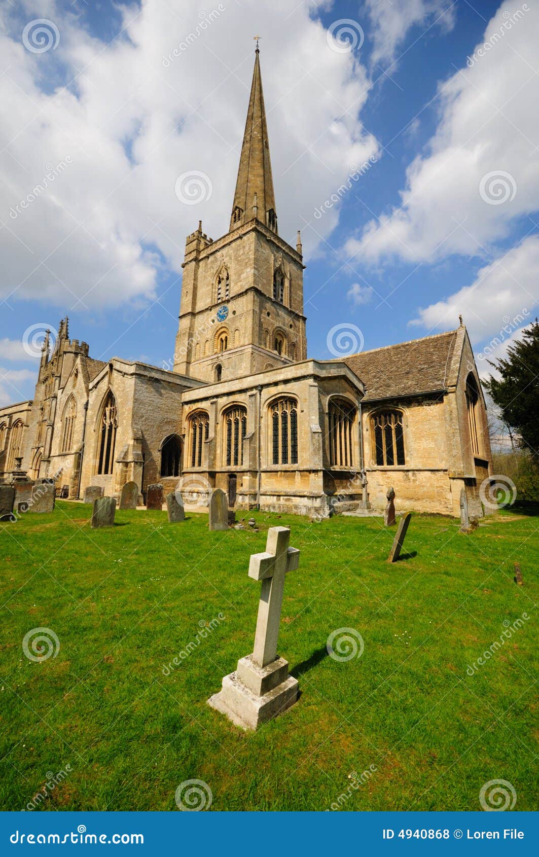 Old English Church stock photo. Image of grass, church - 4940868
