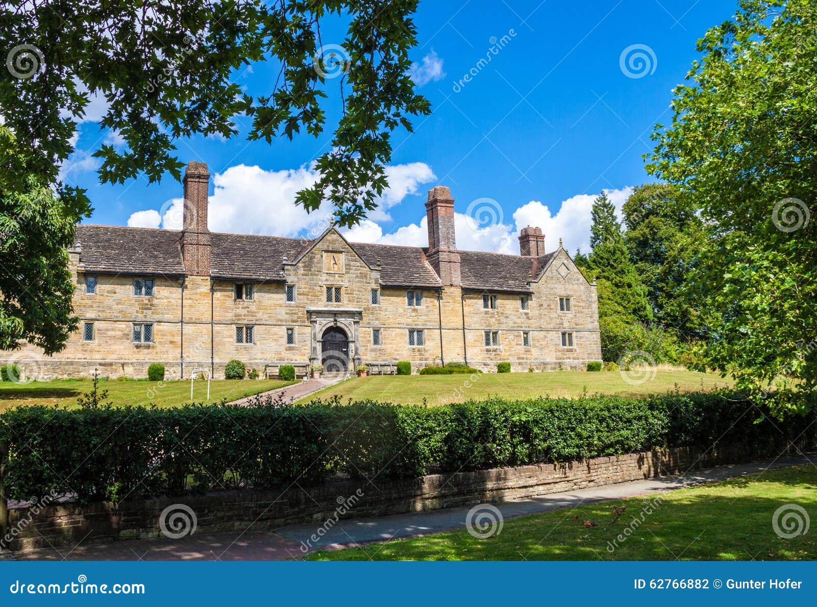 Old English school stock photo. Image of school, hedges - 62766882