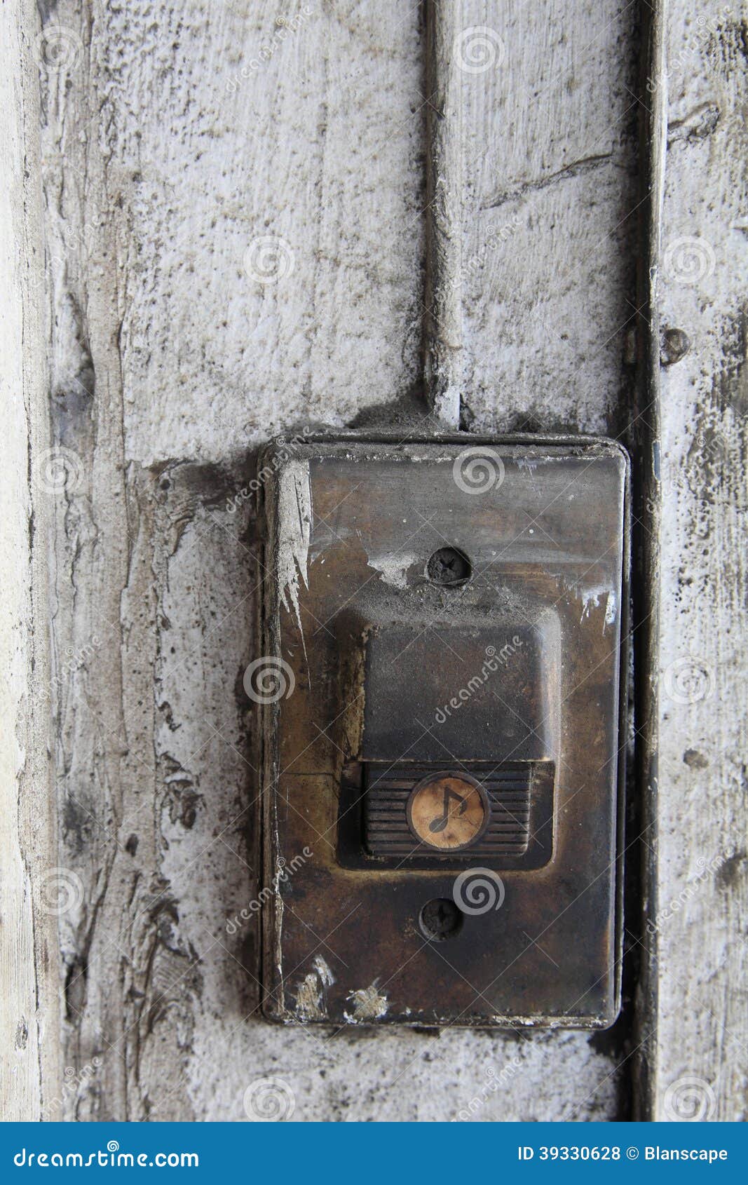 Old entry bell or buzzer stock photo. Image of apartment - 39330628