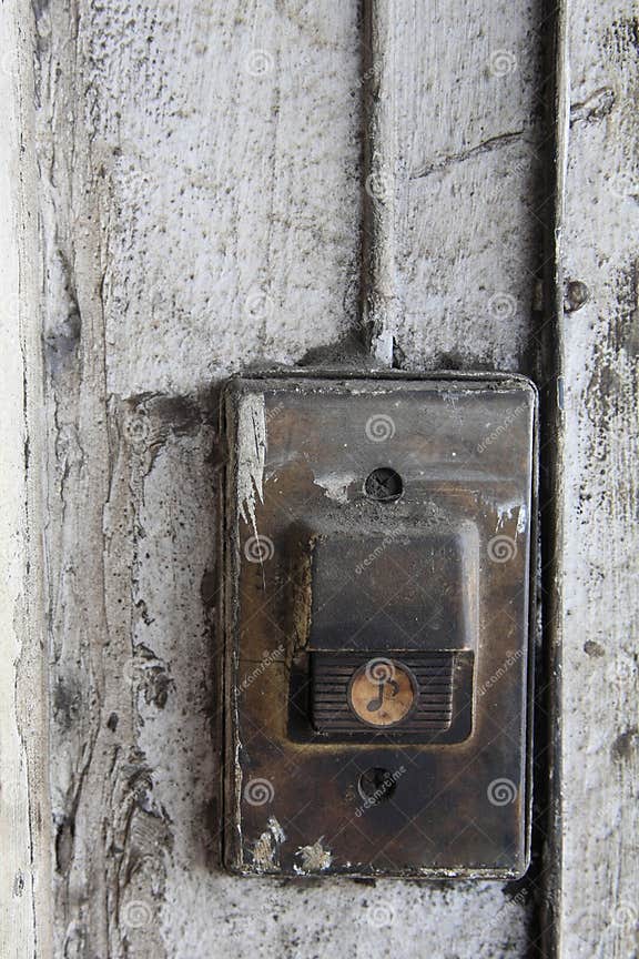 Old entry bell or buzzer stock photo. Image of apartment - 39330628