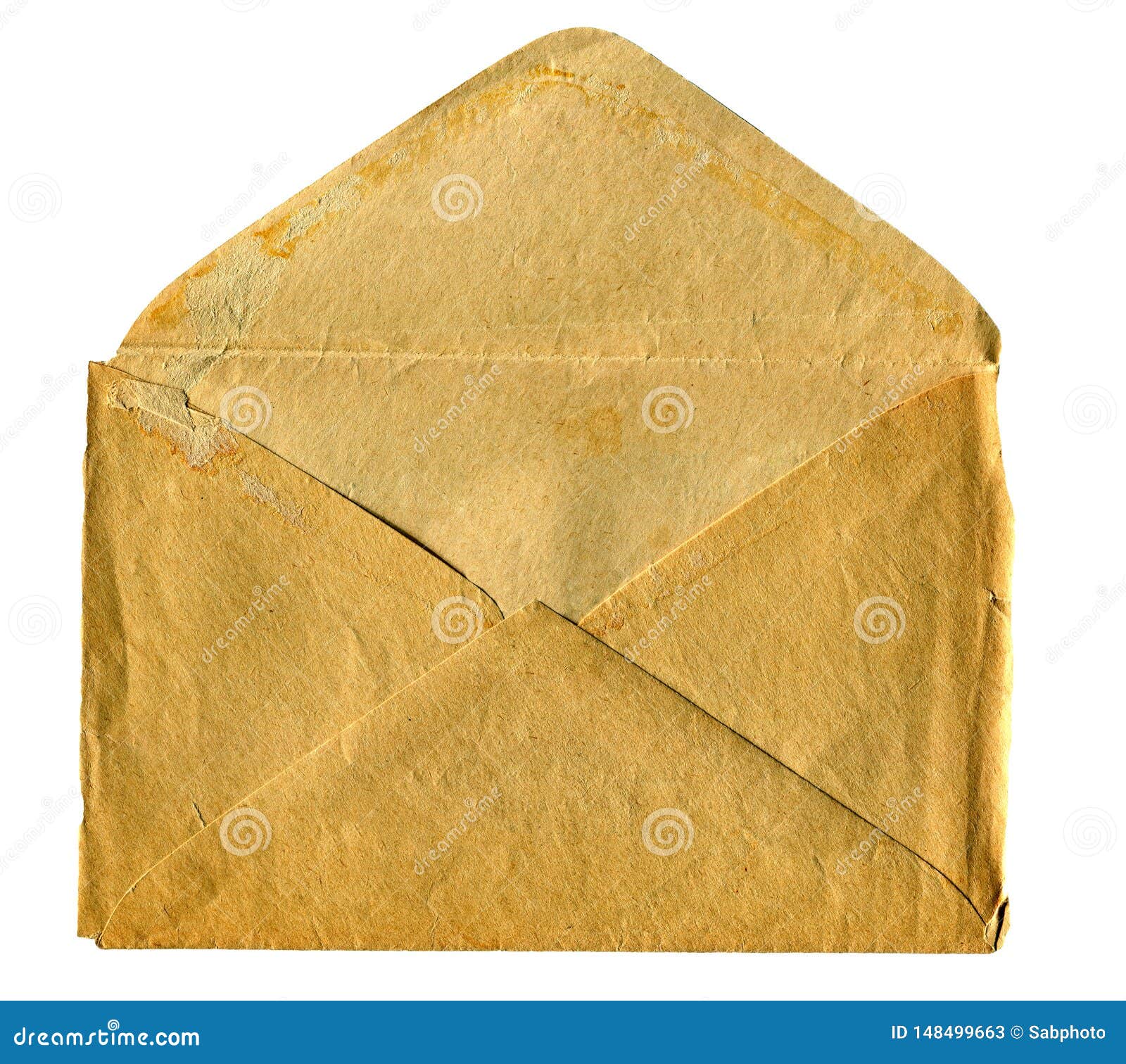 Old Envelope isolated stock image. Image of aged, fashioned - 148499663
