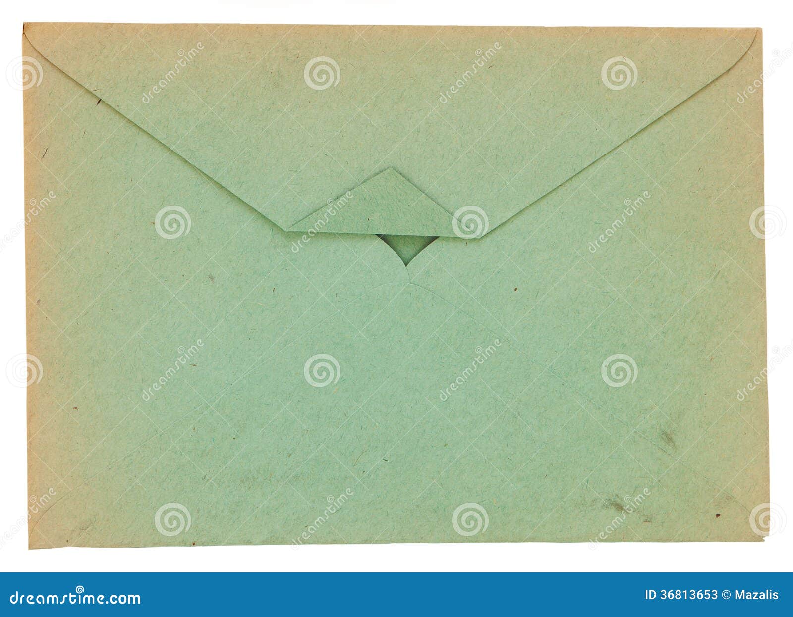 Old Envelope Isolated on a White Background Stock Image - Image of ...