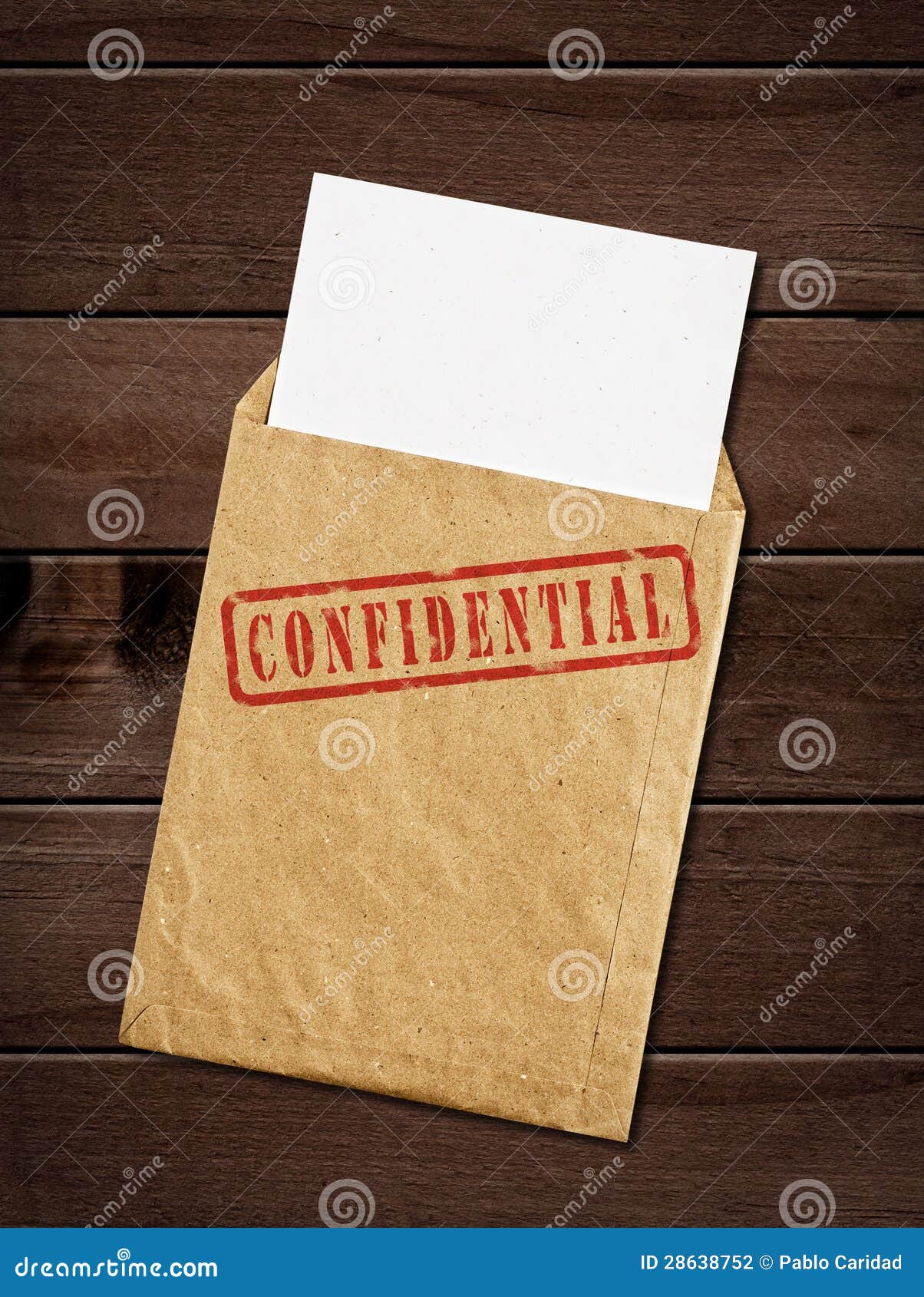 Old Envelope with Top Secret Stamp. Stock Photo - Image of spying ...