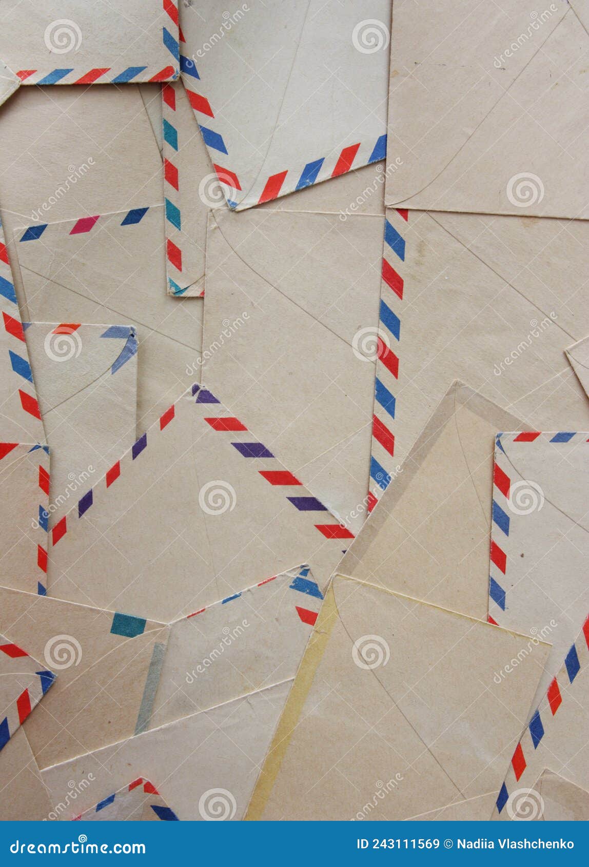 Old Envelopes As Paper Background Stock Image - Image of postal, post ...