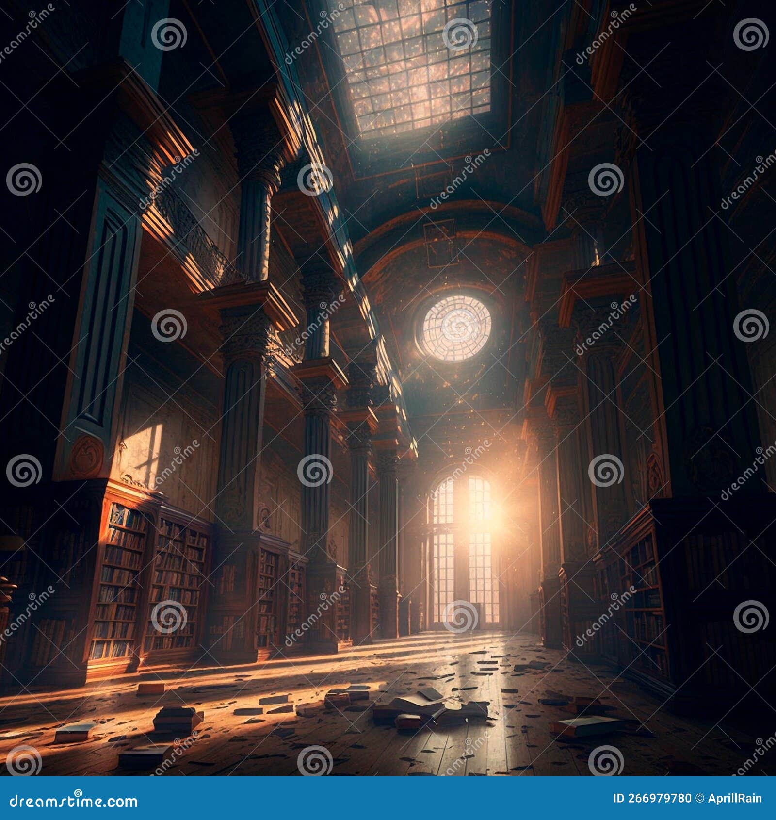 An old epic library stock illustration. Illustration of collection ...