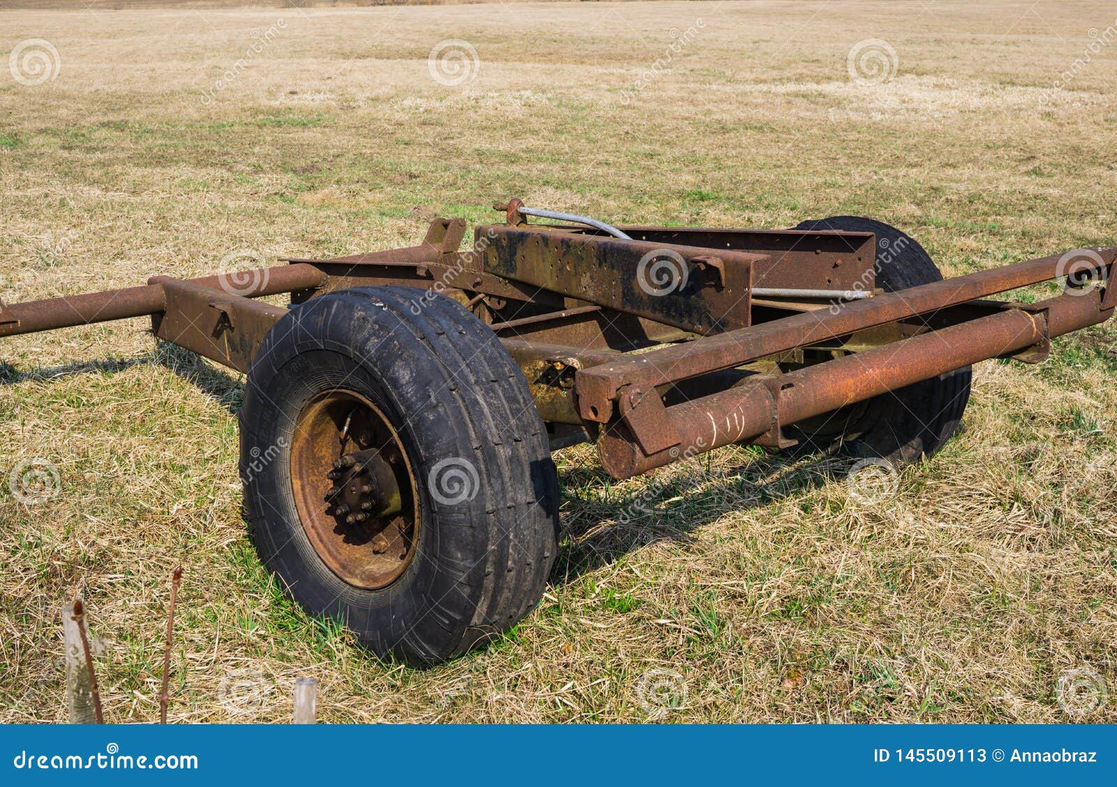 Old Equipment for Agricultural Work in the Field. on the Farm Stock ...