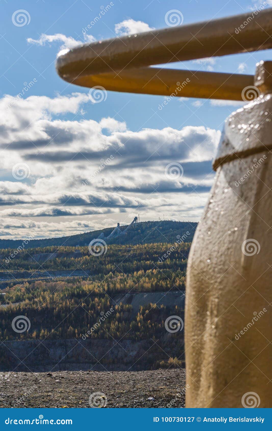 Old Equipment for Ore Mining in a Quarry Stock Image - Image of ...