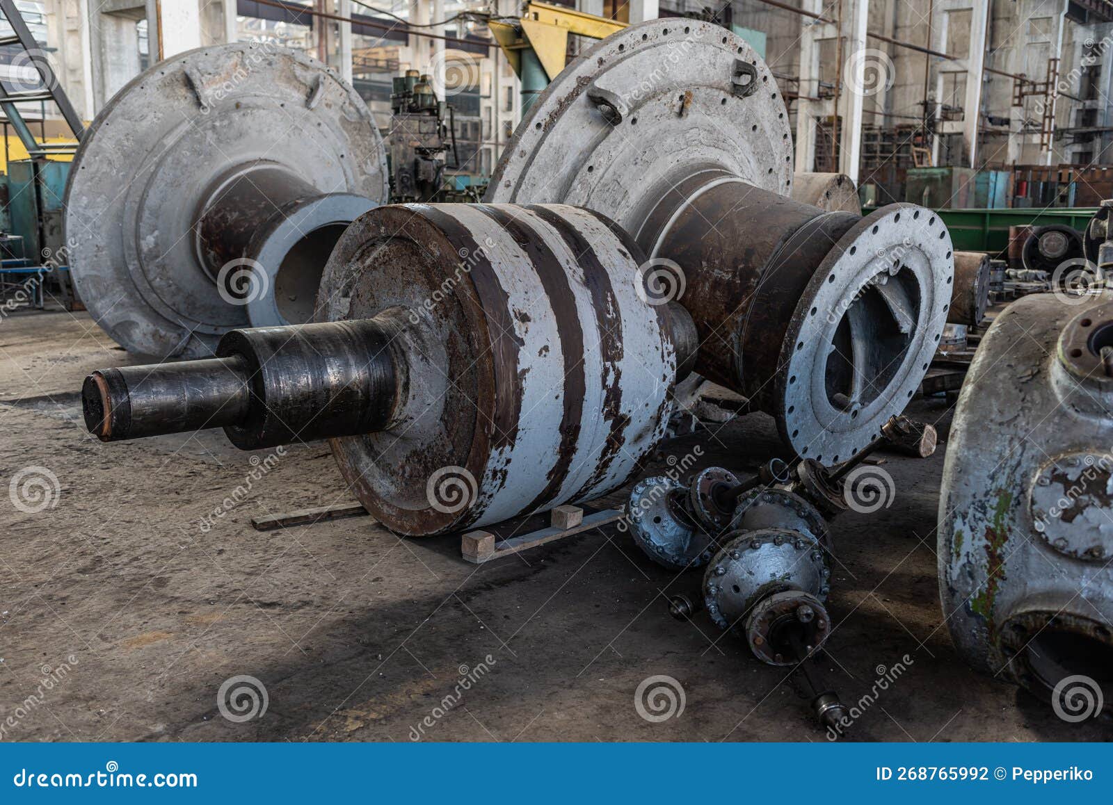 Old Equipment, Machines, Tools in an Abandoned Mechanical Factory Stock ...
