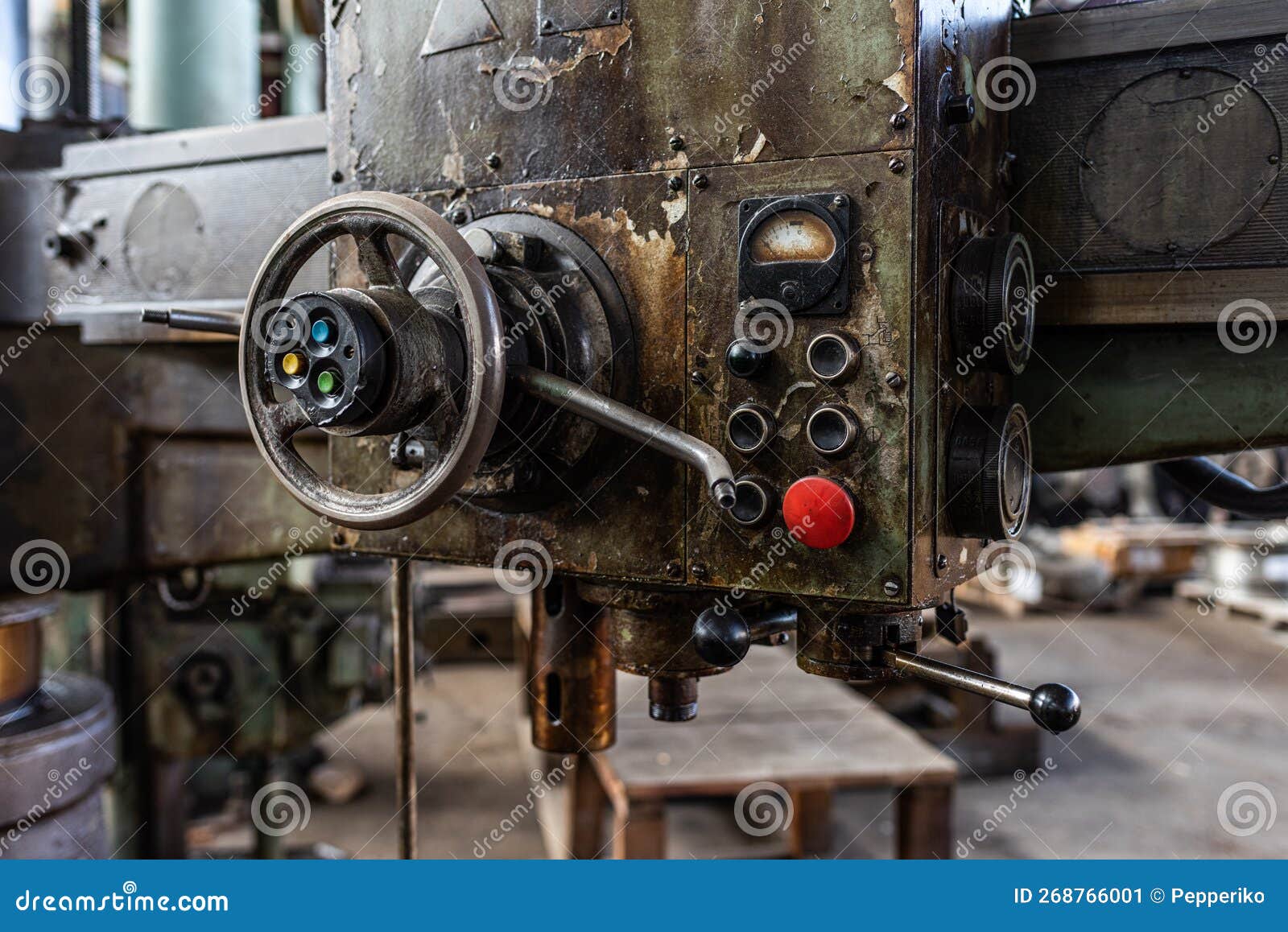 Old Equipment, Machines, Tools in an Abandoned Mechanical Factory Stock ...