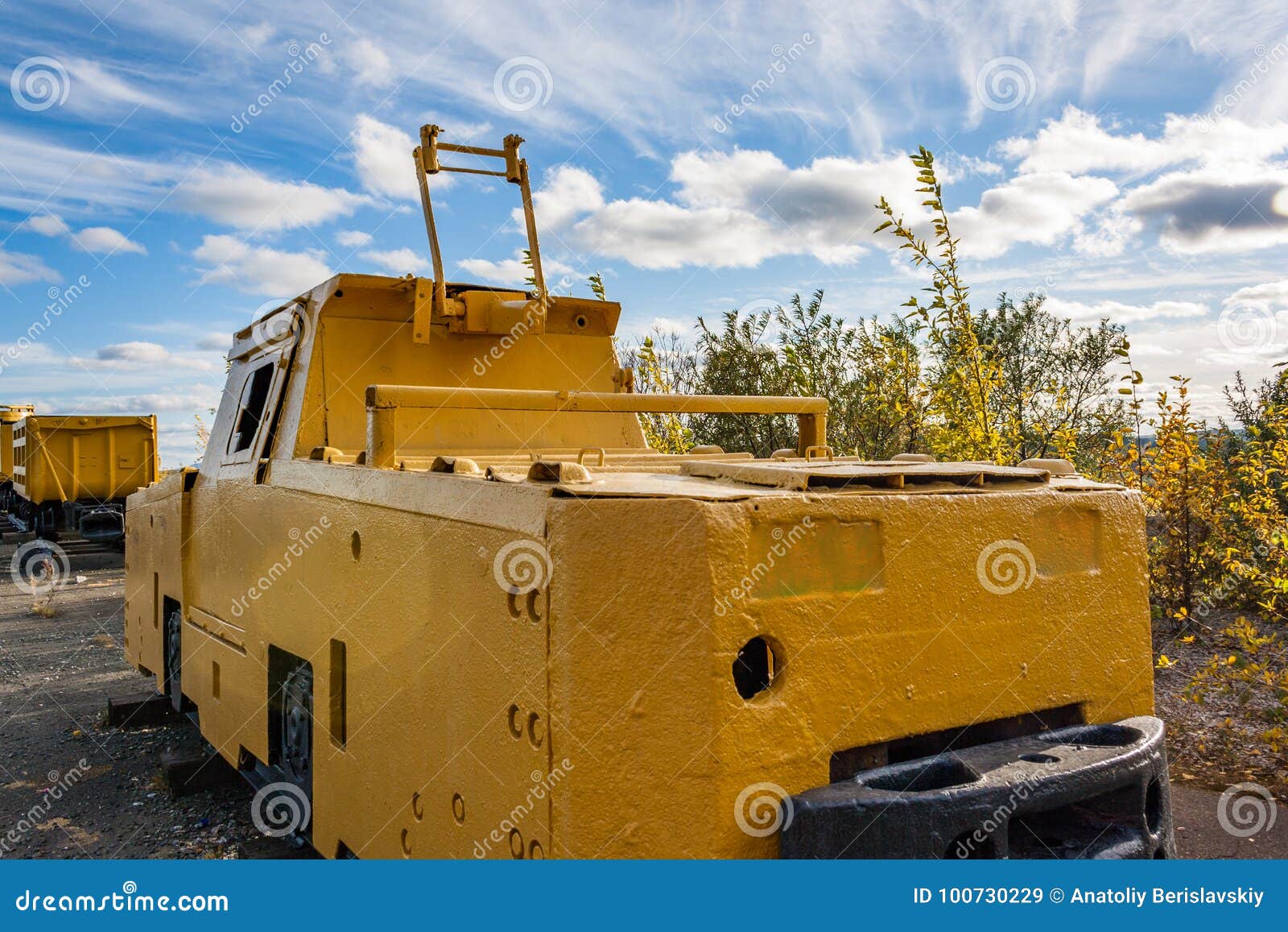 Old Equipment for Ore Mining in a Quarry Stock Image - Image of ...