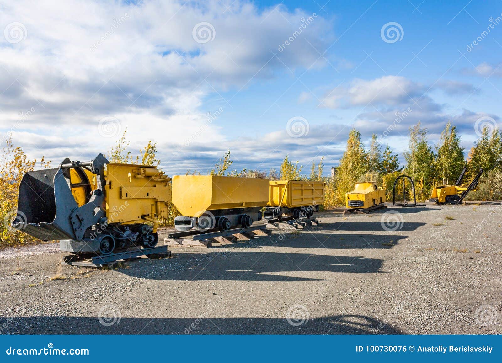 Old Equipment for Ore Mining in a Quarry Stock Photo - Image of large ...