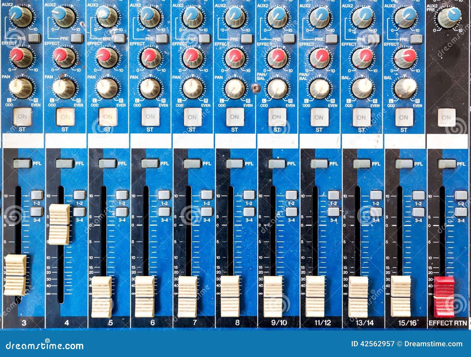 Old Equipment Or Soundboard Background, Board Is A Little Dusty Stock ...