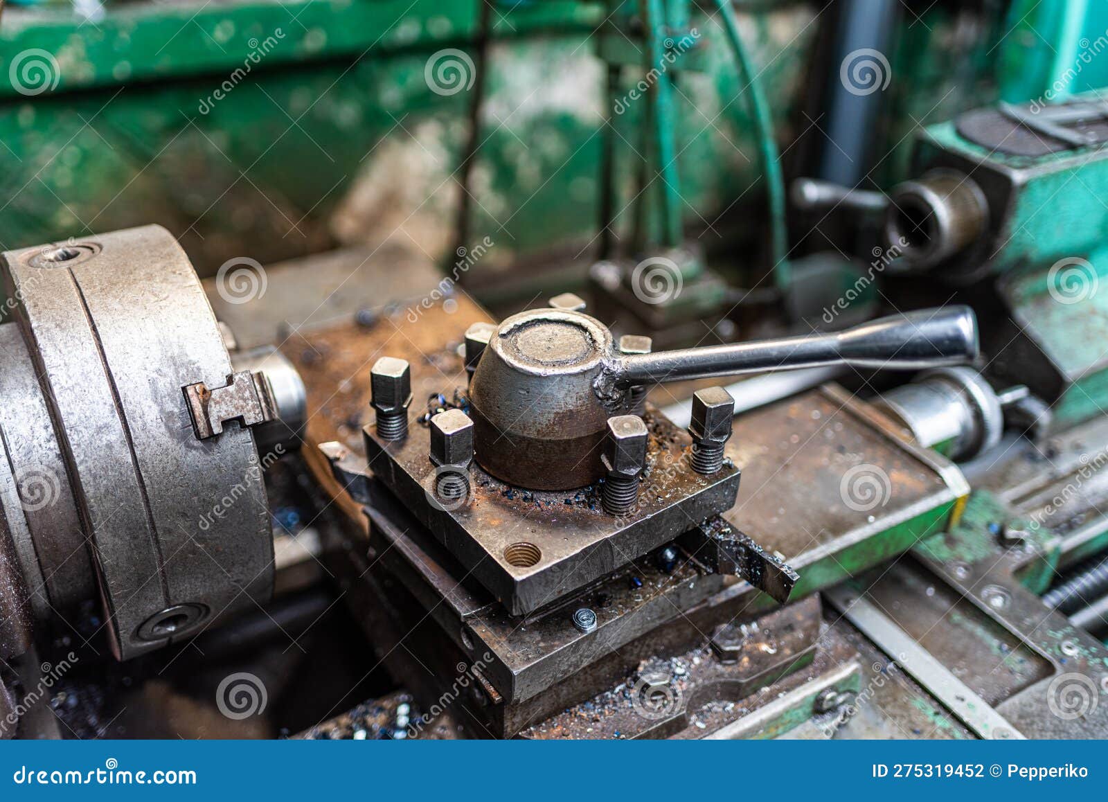 Old Equipment, Tools in a Rustic Style in an Abandoned Mechanical ...