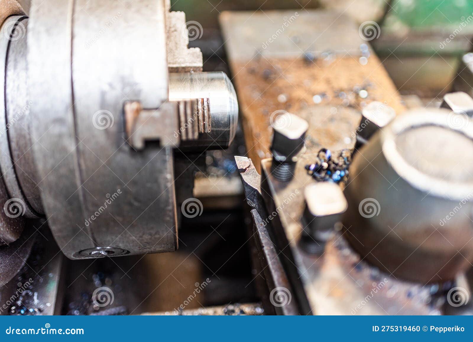 Old Equipment, Tools in a Rustic Style in an Abandoned Mechanical ...