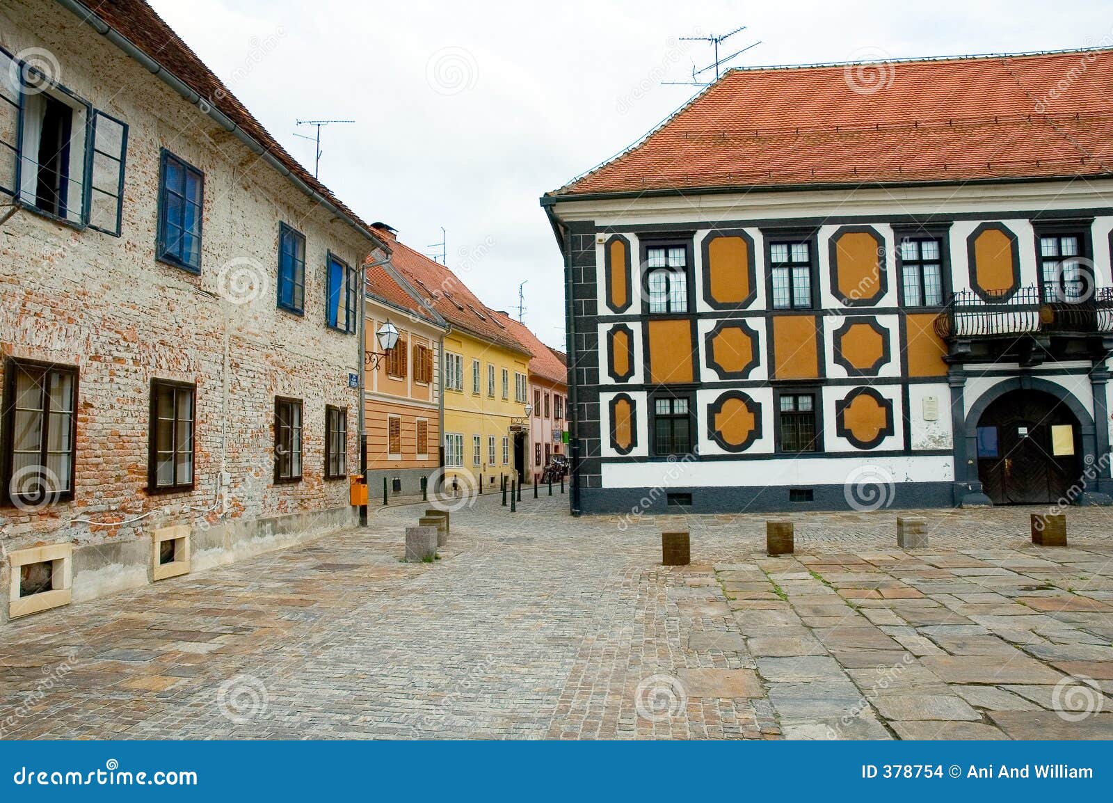 Old europe square stock photo. Image of city, square, town - 378754