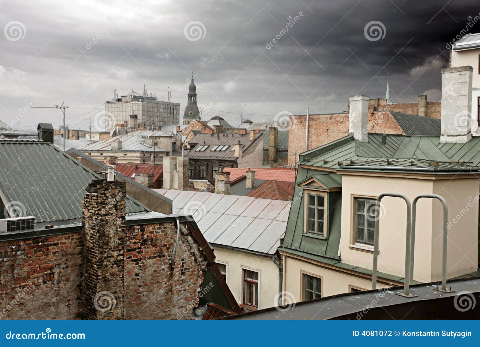 Old European cityscape stock photo. Image of city, architecture - 4081072