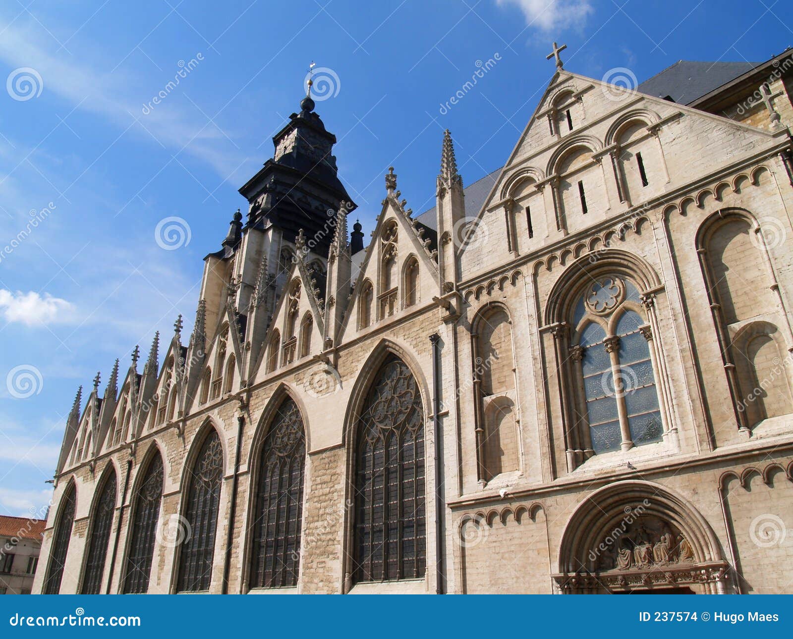 Old European Gothic Church. Stock Photo - Image of devotion, outside ...