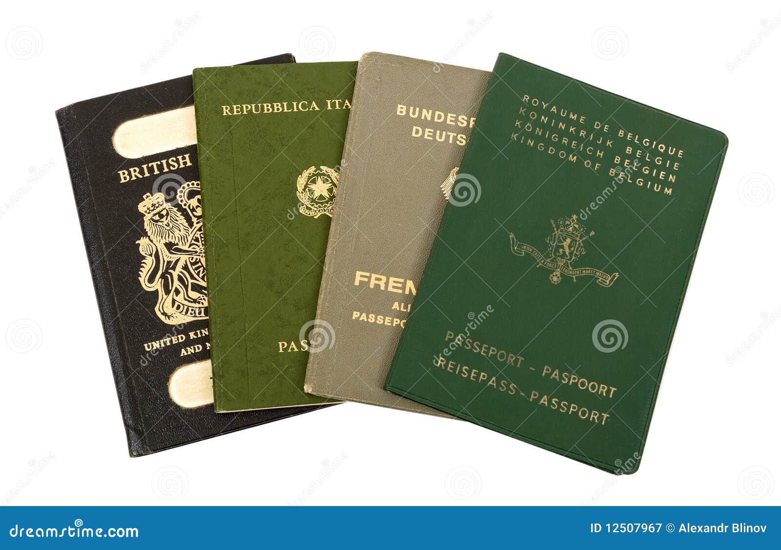 Old European passports stock image. Image of document - 12507967