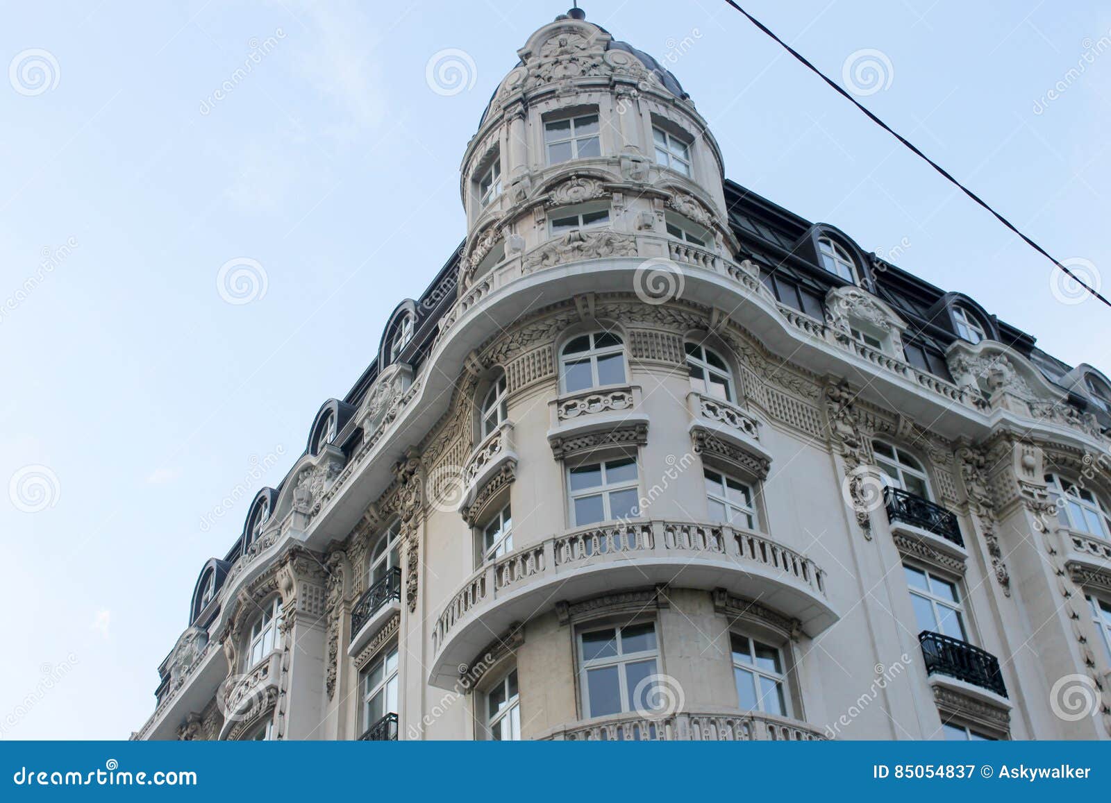 Old European Style Architecture Building Stock Image - Image of style ...