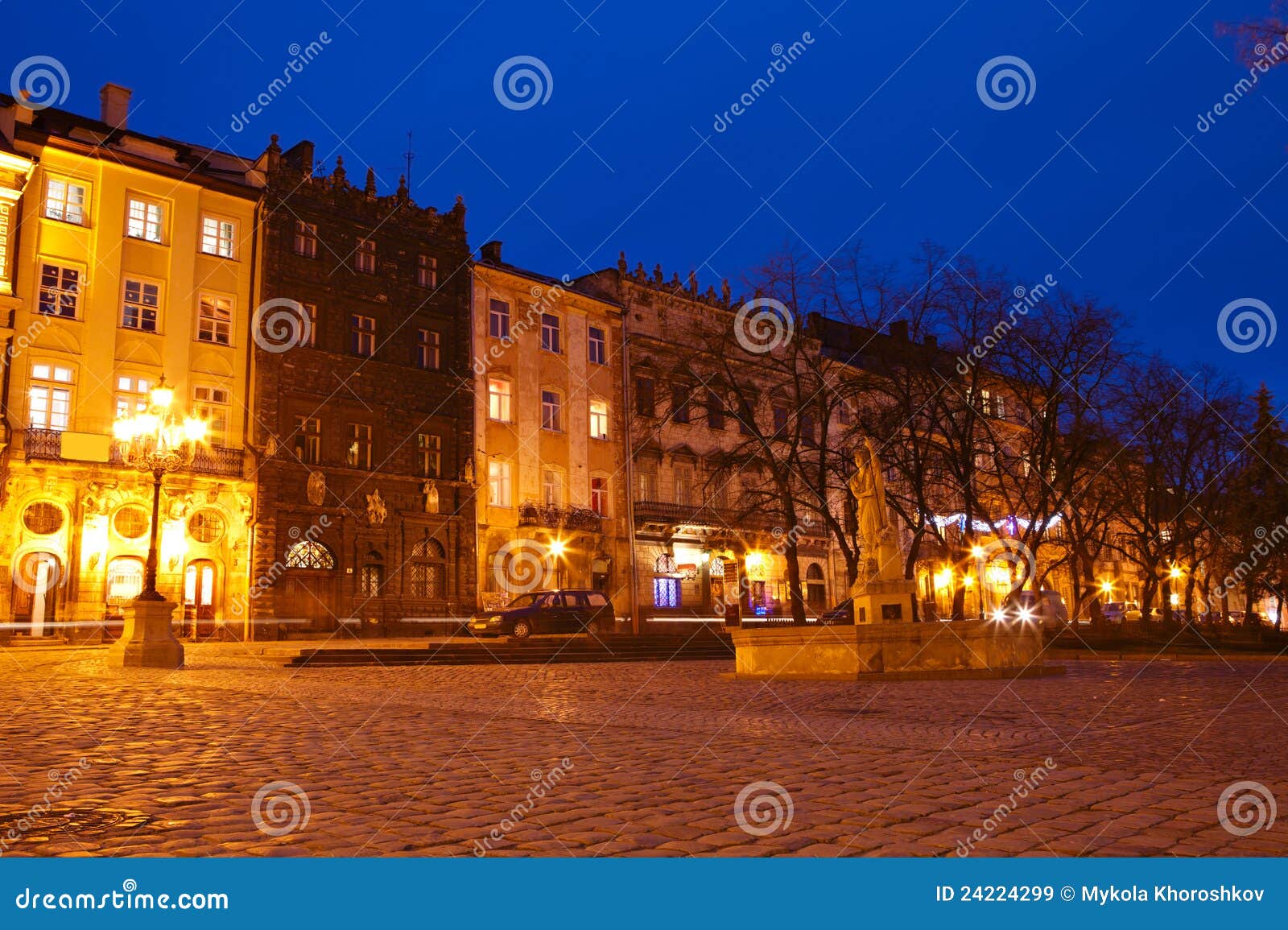 Old European town square stock image. Image of urban - 24224299
