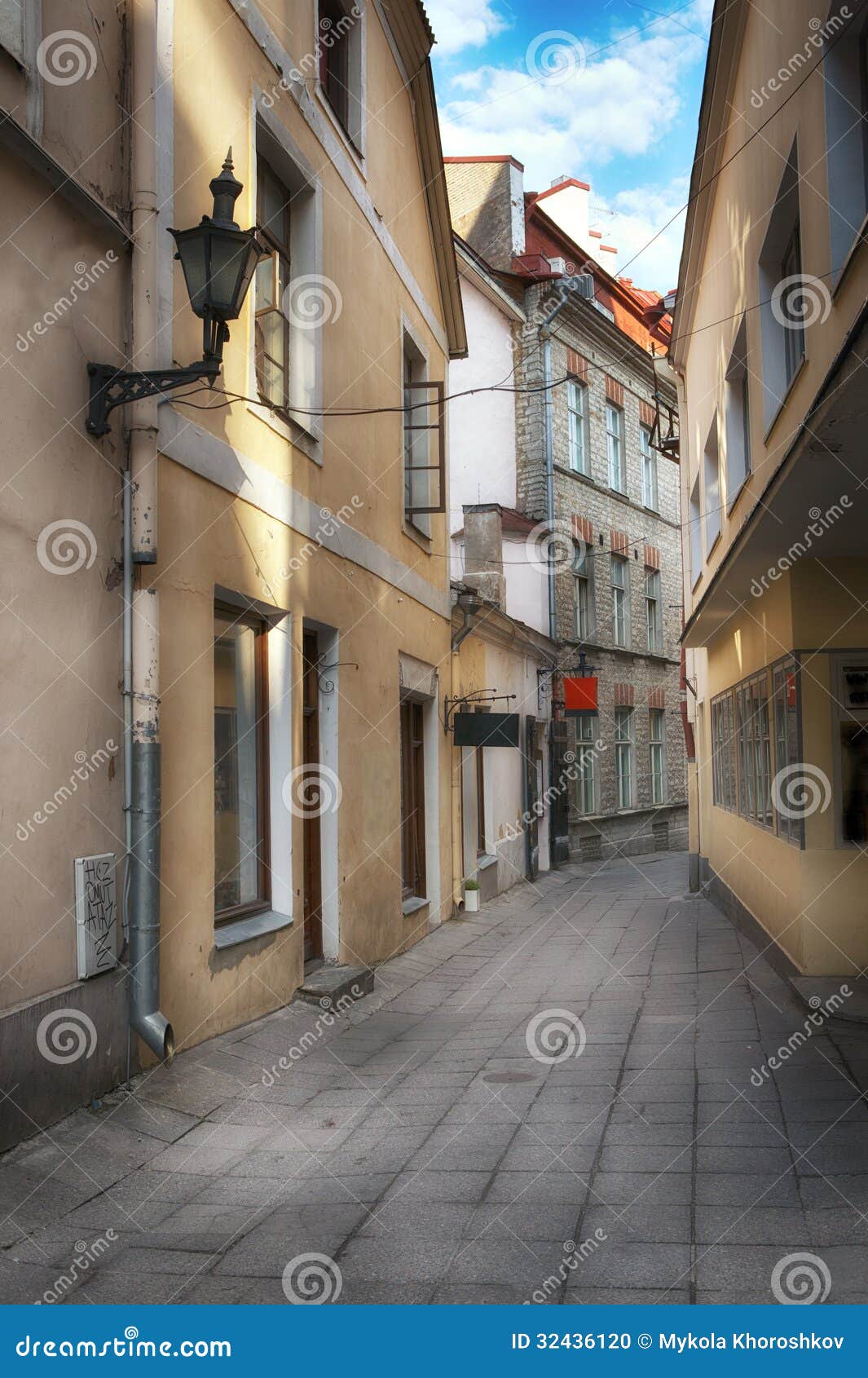 Old european town street stock photo. Image of medieval - 32436120