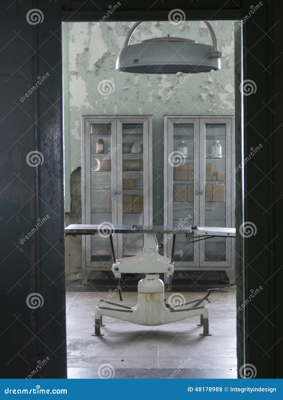 Old Examining Table in Prison Hospital Stock Photo - Image of eerie ...