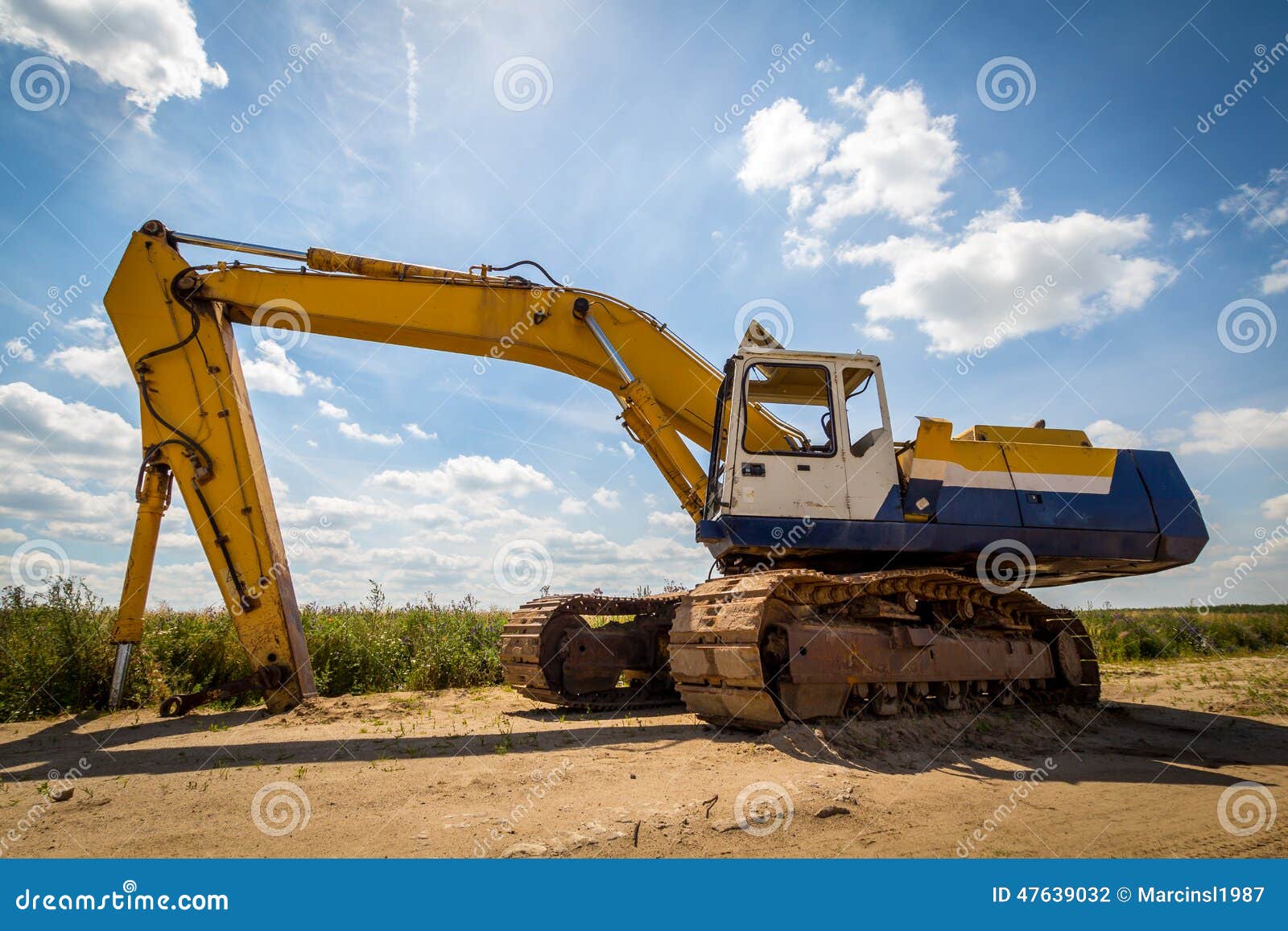 Old Excavator stock photo. Image of heavy, industrial - 47639032
