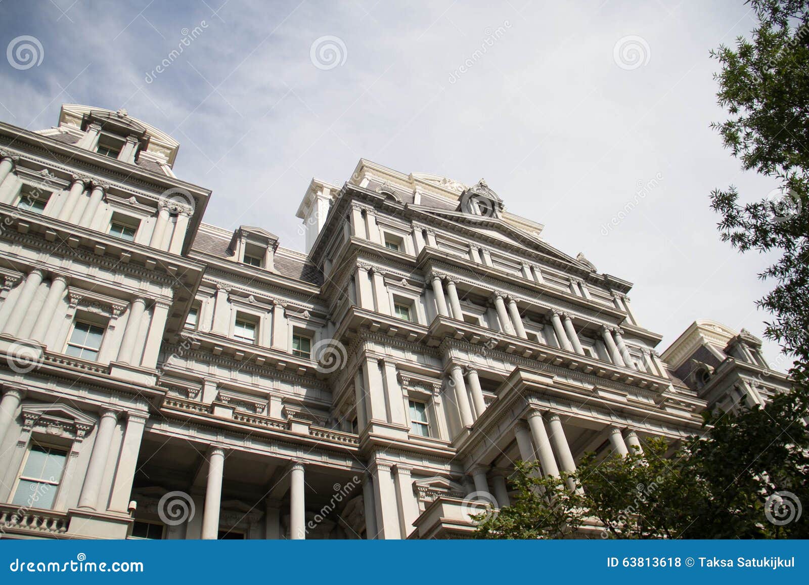 Old Exclusive Office Building Stock Photo - Image of office, white ...