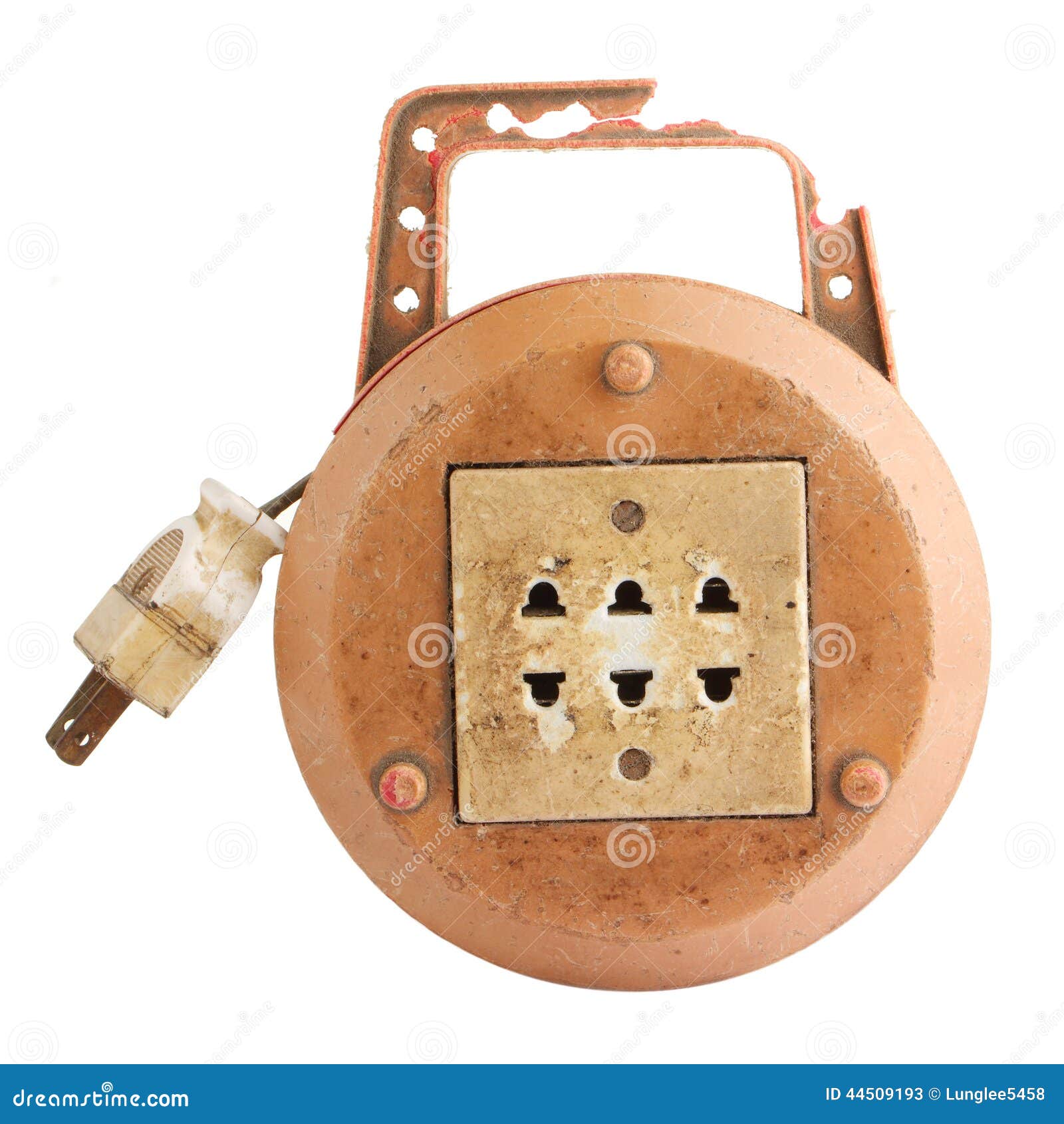 Old extension sockets stock image. Image of roll, wire - 44509193