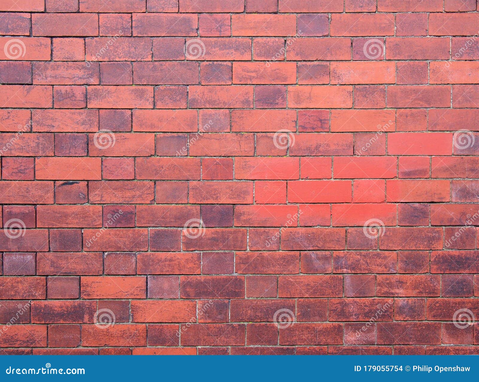 An Old Exterior Wall Made of Dark Red Bricks Stock Photo - Image of ...
