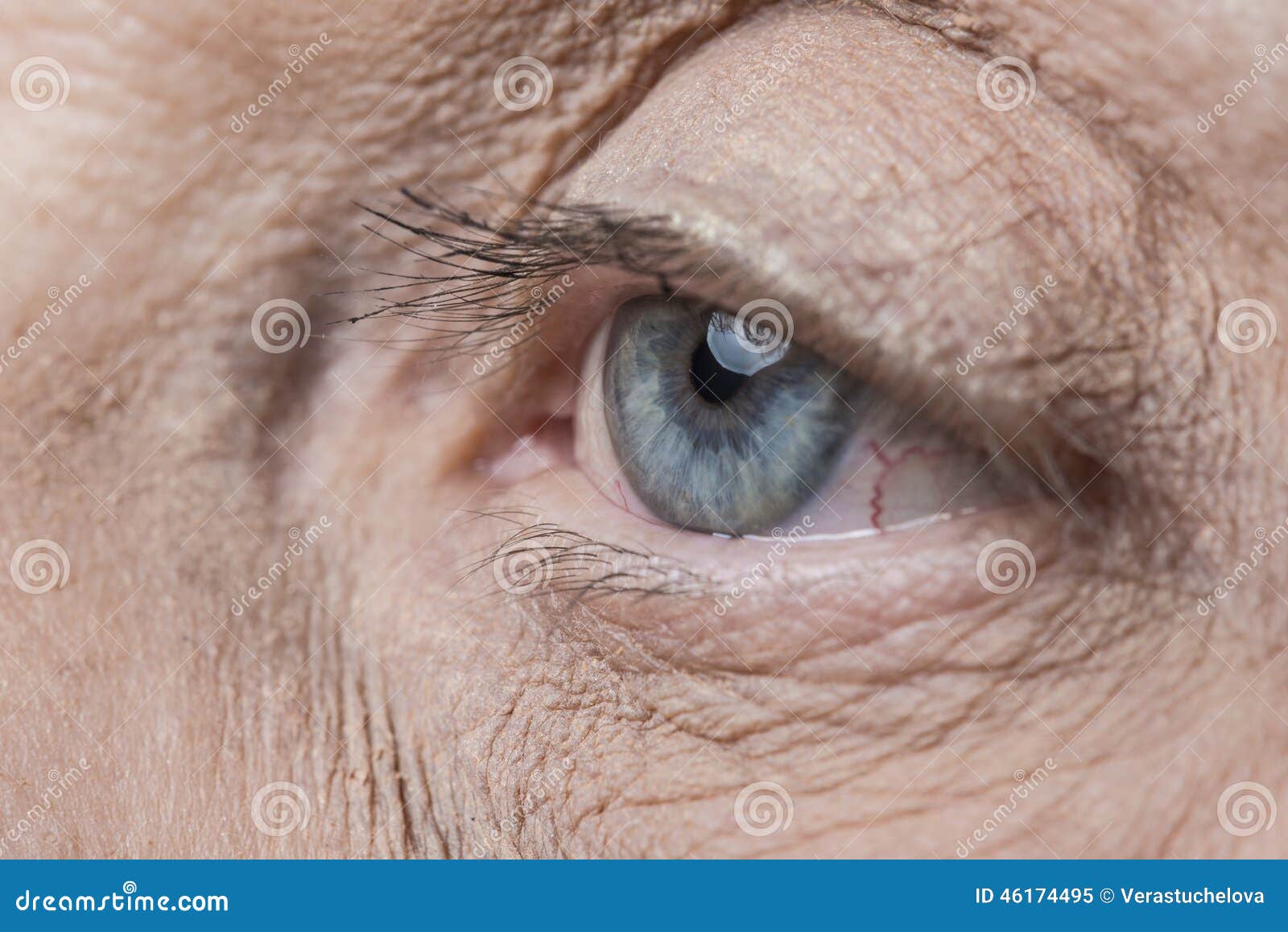 Old eye stock image. Image of healthy, female, background - 46174495