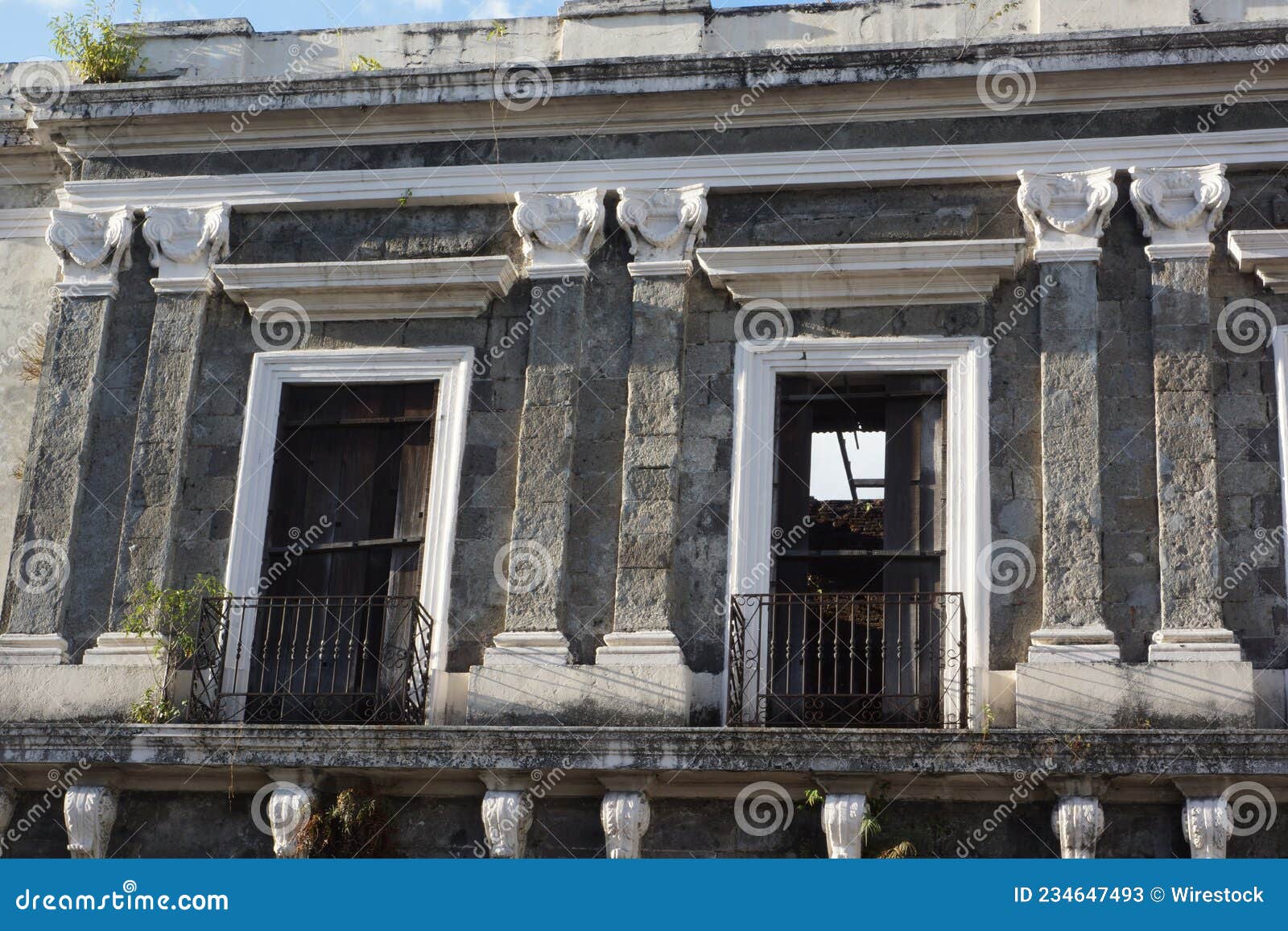 Old Facade of the Aduana Building in Manila, Philippines Stock Image ...