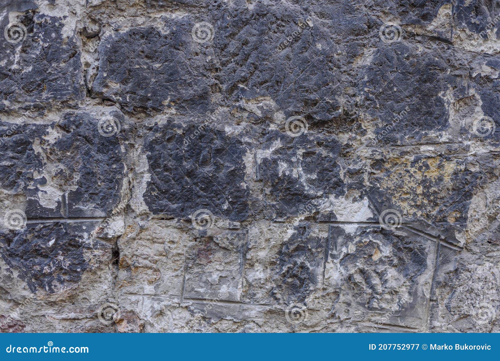 Old Facade Rusty Pattern Construction Stone Wall Background Stock Image ...