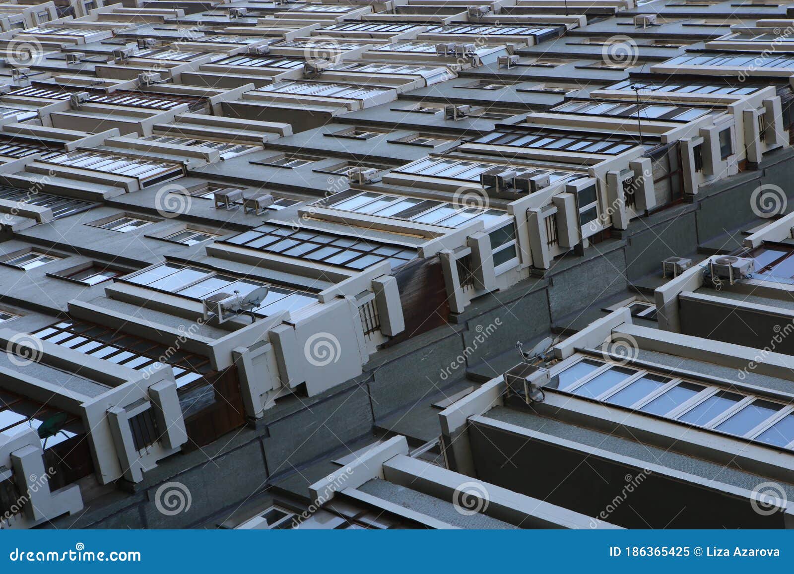 Old Facade Of A Soviet Ussr Concrete Constructivism Brutalism Centipede ...