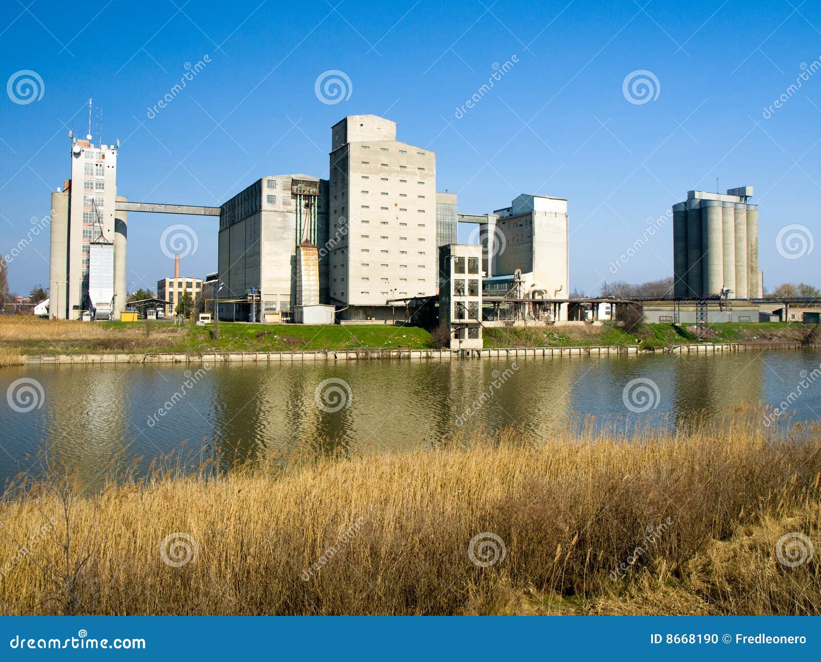 Old factories and river stock photo. Image of communications - 8668190