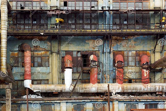 Old factory stock photo. Image of place, abstract, grey - 10255890