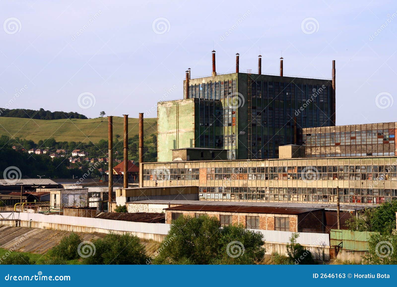 Old factory stock image. Image of glass, city, generating - 2646163