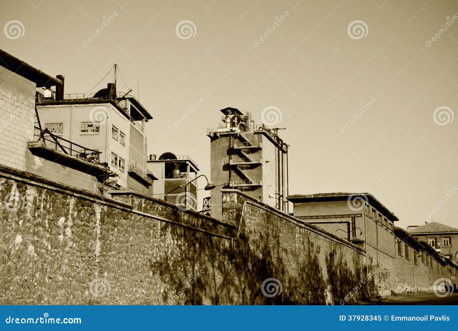 Old factory stock image. Image of athens, greek, cement - 37928345