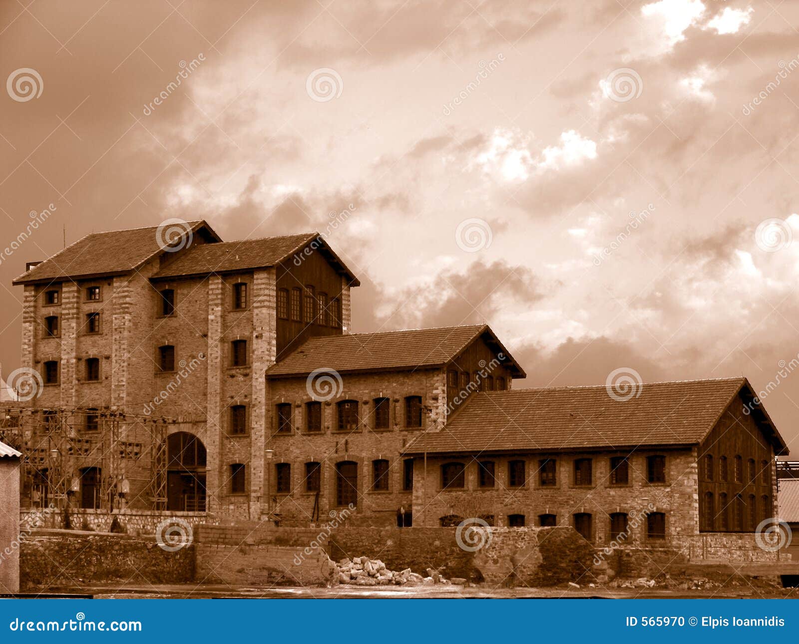 Old factory stock photo. Image of rundown, vintage, dilapidated - 565970