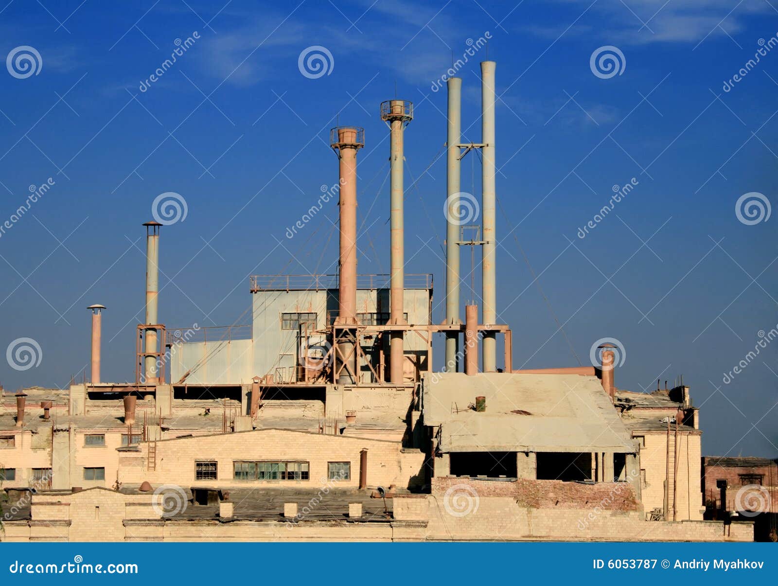 Old factory stock image. Image of construction, chemical - 6053787