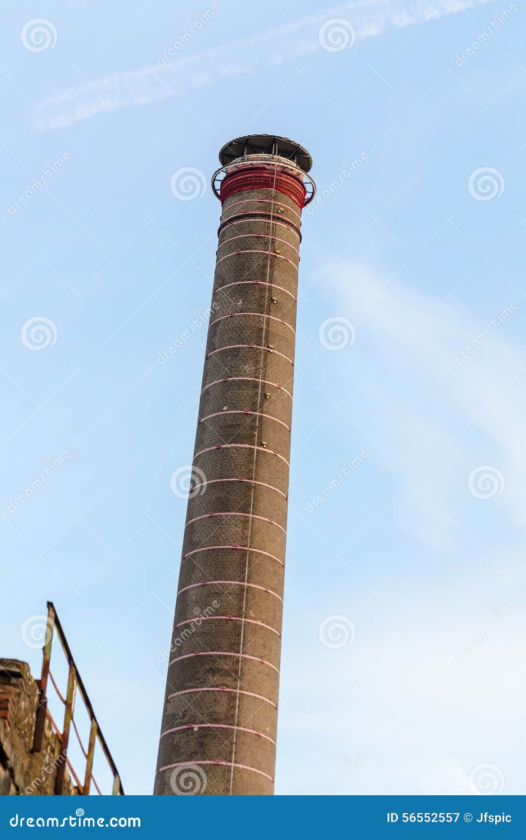 Old factory brick chimney stock image. Image of environment - 56552557