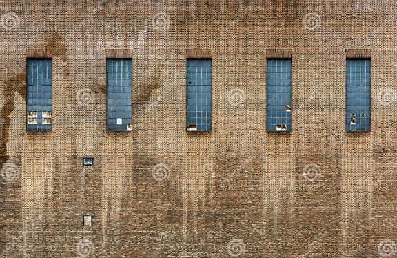 Old factory brick wall stock image. Image of aging, broken - 70695461