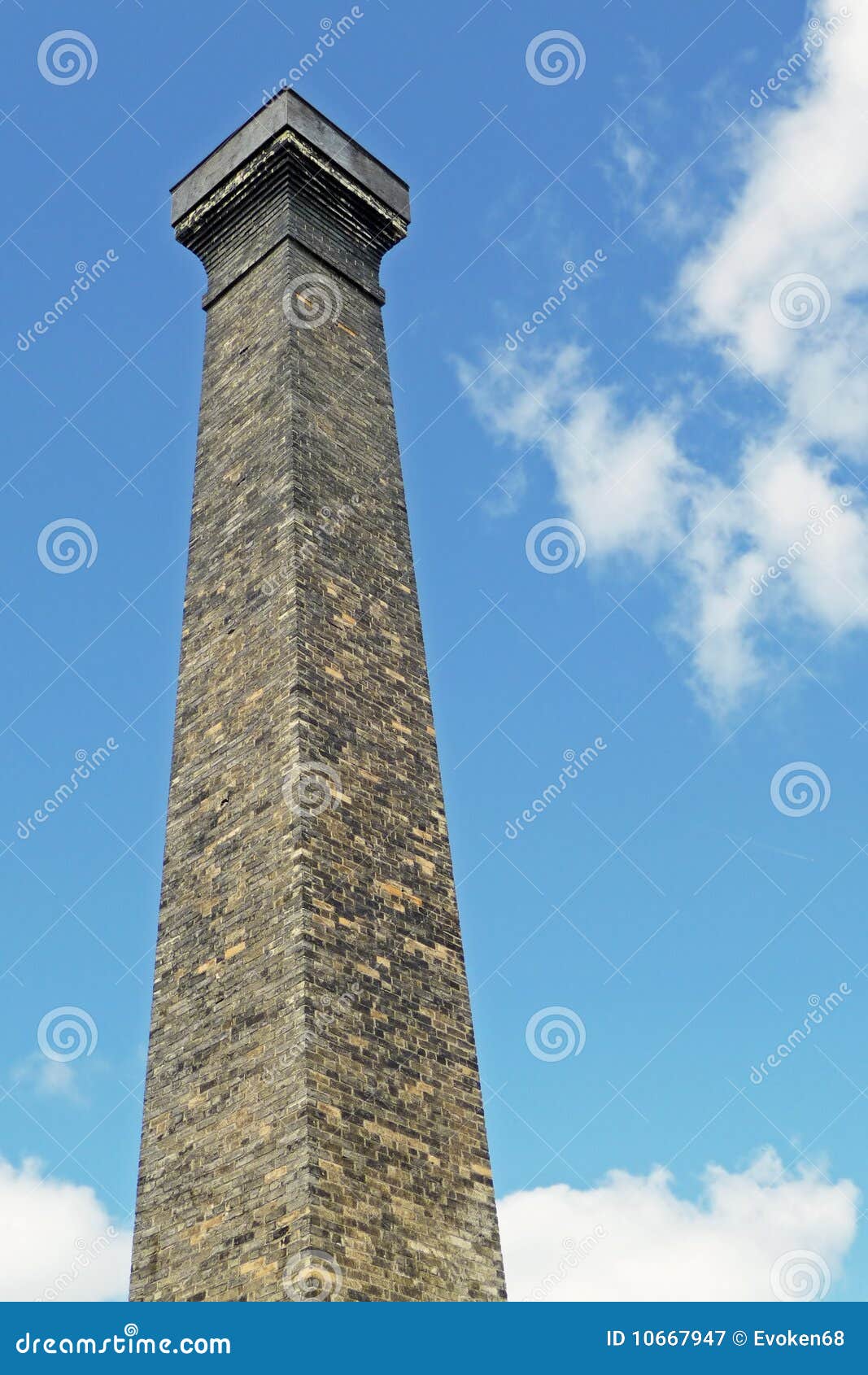 Old factory chimney stock image. Image of industry, clouds - 10667947