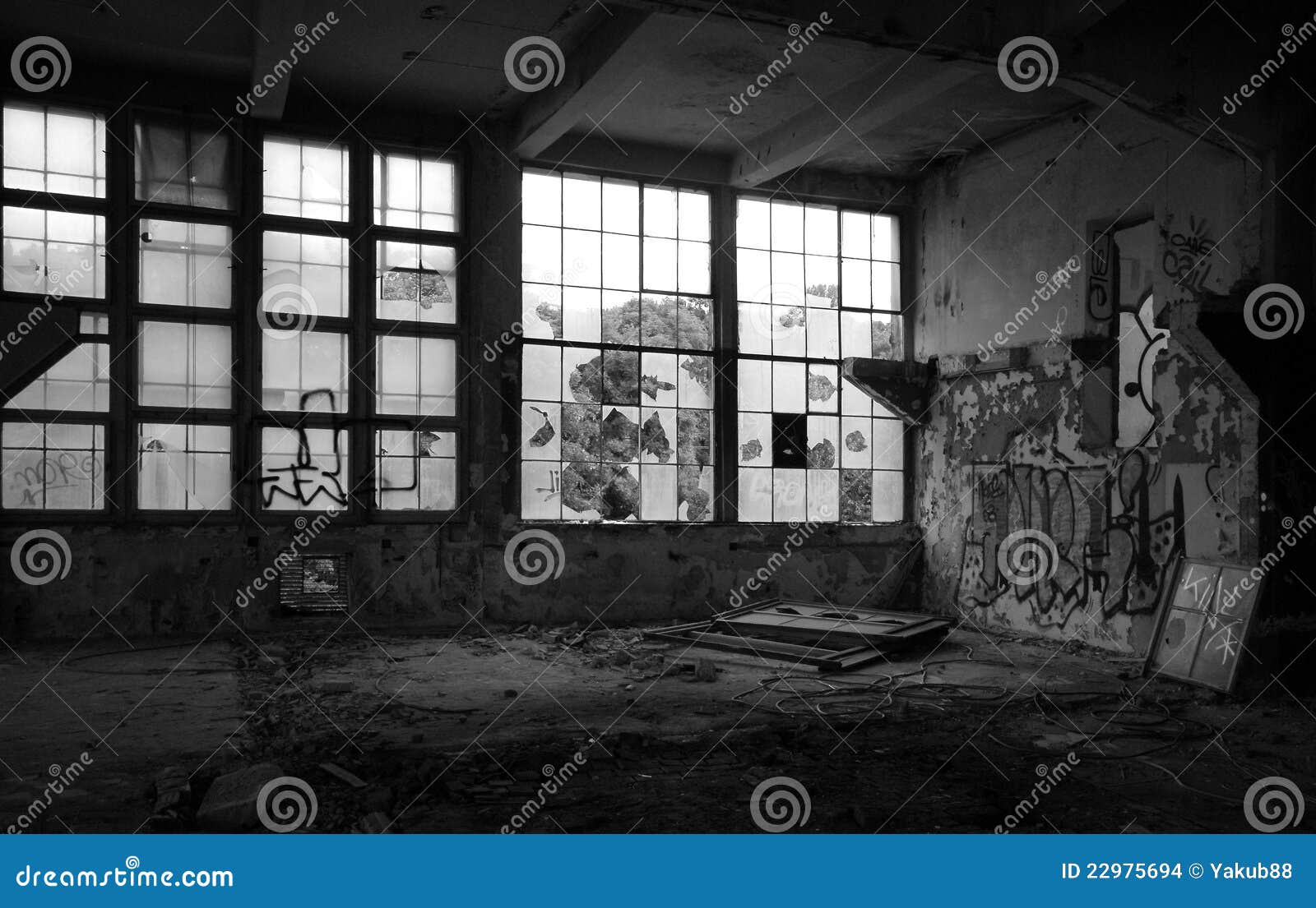 Old factory hall stock photo. Image of building, construction - 22975694