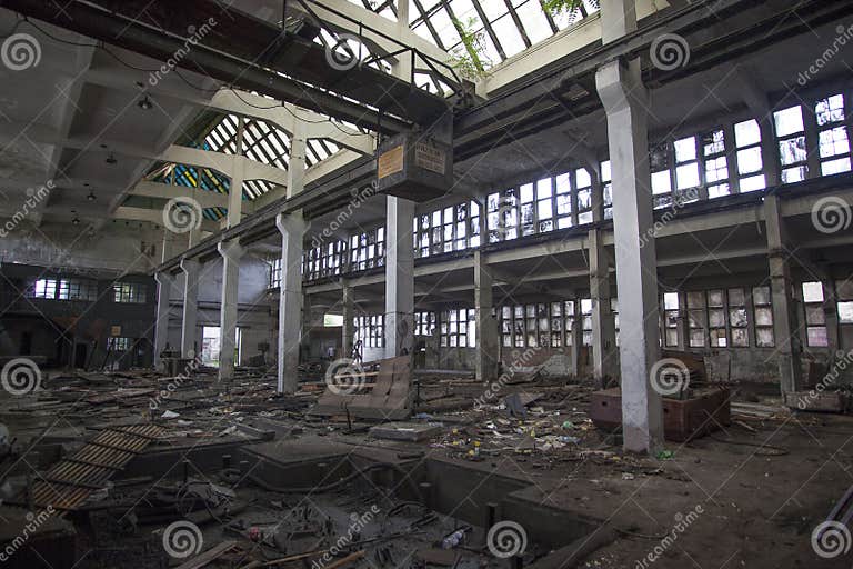 Old factory hall stock image. Image of equipment, industry - 35800231