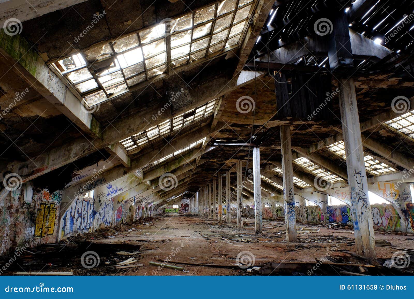 Old factory stock photo. Image of empty, prague, concrete - 61131658