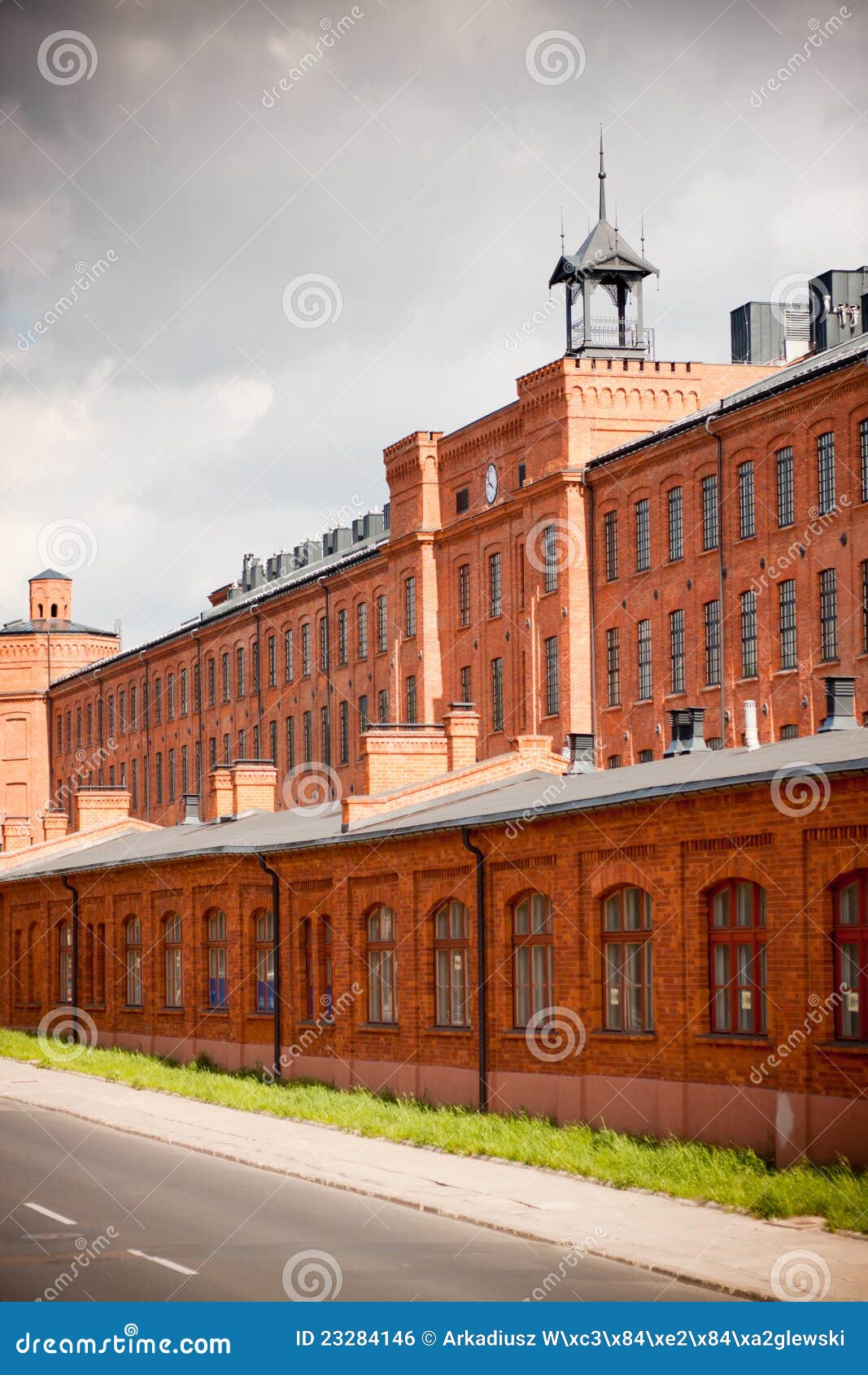 Old factory in Lodz Poland stock photo. Image of manufactura - 23284146