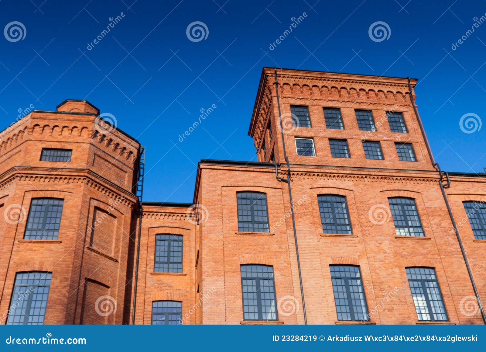 Old factory in Lodz Poland stock image. Image of scheibler - 23284219